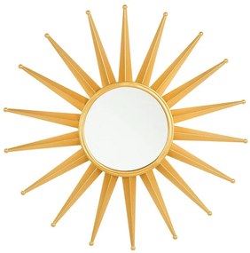 Nástěnné zrcadlo zlaté ø60 cm PERELLI Beliani