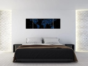 Obraz mapy s hvězdami (170x50 cm)