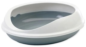 Bílo-šedý kočičí záchod 49x55 cm Savic Figaro – Plaček Pet Products