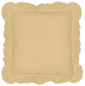 DEKORAČNÍ POVLAK NA POLŠTÁŘ STONEWASHED SADA 2 KS 40X40 CM KRÉMOVÁ