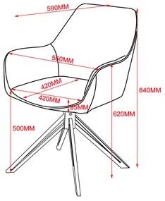 Idea Jídelní židle PERUN šedá
