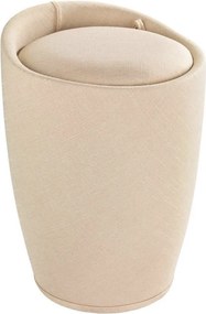 Taburet CANDY BEIGE - koš na prádlo, 2 v 1 , WENKO