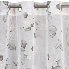 ZÁCLONA NA KROUŽCÍCH BESSY 140X250 CM VZOROVANÁ