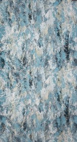 ZATEMŇOVACÍ ZÁVĚS NA KROUŽCÍCH MALIA 140X250 CM TYRKYSOVÁ