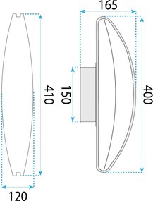Toolight Nástěnné moderní LED osvětlení G125-W růžová zlatá