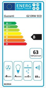 Guzzanti GZ ORW ECO BLACK Ostrůvkový odsavač par