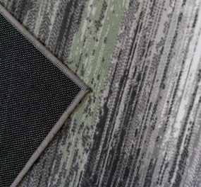 BE Koberec Accra 6505 Grey Green - zelený obdélníkový Rozměr: 60x100 cm