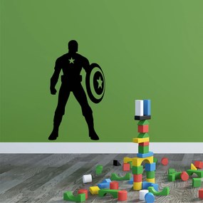 Samolepka na zeď - Captain America (35x60 cm) - PopyDesign