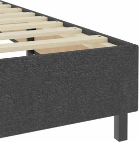 Postel boxspring tmavě šedá textil 140 x 200 cm 3054724