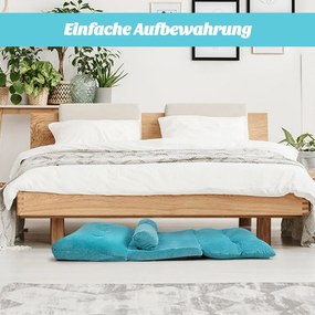 Costway Rozkládací pohovka s 2 polštáři a opěradlem 6 polohovatelné