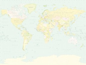 Obrazová tapeta vliesová Mapa Světa 364194, Wallpower Junior, Eijffinger