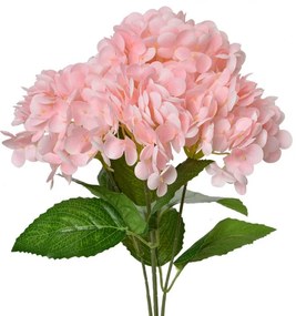 Růžová umělá květina hortenzie Hydrangea - 23*23*45 cm