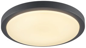 SLV 229975 Ainos, stropní kulaté svítidlo se senzorem, LED 22W 3000K, antracit, průměr 30cm, IP65