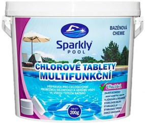 SparklyPool Sparkly POOL Multifunkční 6v1 tablety 200g 5 kg