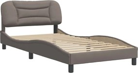Rám postele bez matrace Hvar taupe 100 x 200 cm textil 3207755
