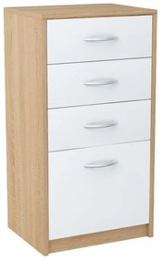 Casarredo Komoda AGNES/HIT 4S dub sonoma/bílá