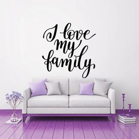 Samolepka I love my family