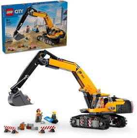 Lego stavebnice lego city 60420 žlutý bagr