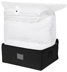 Úložný box Compactor 3D Black Edition, 210 l, černá