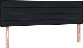 Box spring postel s matrací černá 160x210 cm samet 3316313