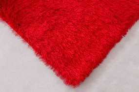 BE Koberec Seven Soft 7901 RED - červený obdélníkový Rozměr: 80x150 cm