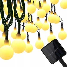 LED Solární dekorační řetěz 50xLED/8 funkcí 500 mAh 9,5 m IP67 teplá bílá
