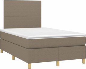 Box spring postel s matrací taupe 120x190 cm textil 3269920