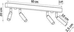 Bodové svítidlo SOLLUX Eyetech 4 G9 4x40W bez zdroje SL.0900