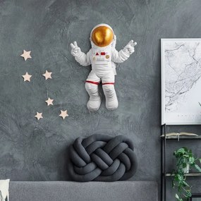 Nástěnná dekorace 47x35 cm astronaut zlatá