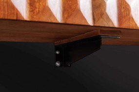 Designový závěsný TV stolek Ladarius 160 cm mango