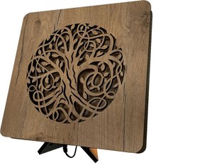 Li-Go "Strom života" lampa 31x31 cm provedení povrchu: ořech