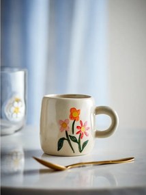 Krémový dětský hrnek z kameniny 110 ml Millie – Bloomingville Mini