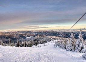 Malvis ® Tapeta Zimní panorama Vel. (šířka x výška): 432 x 290 cm