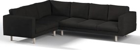 Potah na pohovku IKEA Norsborg rohová 5-místná barva černá látka pletený vzor