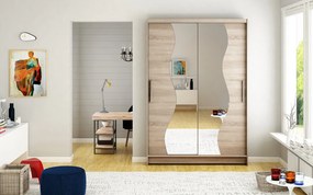 ADRK Furniture Skříň posuvná se zrcadlem OSWALD 120 ADRK-SW-OSW-T-120