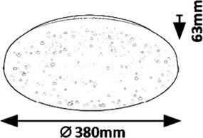 Rabalux Bílé stropní LED svítidlo Rob Star kulaté 380mm 32W 5436