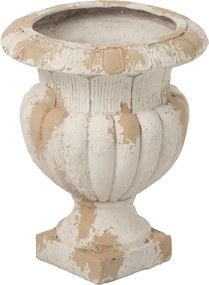 Béžový antik květináč Antiqou French - Ø 40*48 cm