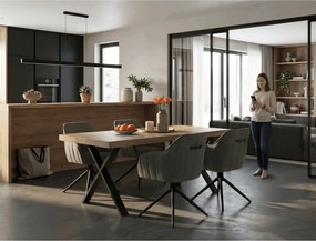 Jídelní stůl HT-R5316 OAK, lamino, dub (180 x 90) cm