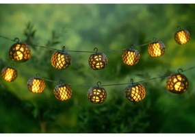 LED Solární řetěz 3,8m 8xLED/1,2V 600 mAh