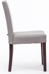 Jídelní židle Ina látka cappuccino – světle šedá