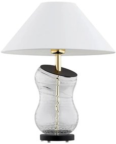 Argon 8036 - Stolní lampa VENETO 1xE27/15W/230V bílá/mosaz/černá
