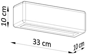 Sollux SL.0840 - Nástěnné svítidlo SUBANI 1xE27/60W/230V