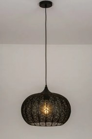 Závěsné designové svítidlo do ložnice Santora Nero Orientalle