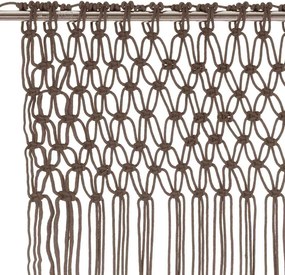 Macramé závěs taupe 140 x 240 cm bavlna 323979