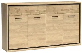 Casarredo Komoda 4D2S PILETAS M-8 dub hickory