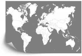 Fototapeta Mapa Světa Omyvatelný vlies 180x120