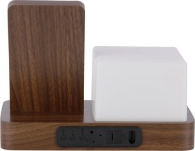 Digitální/stolní budík s bezdrátovou nabíječkou Retro LED Night Light – Karlsson
