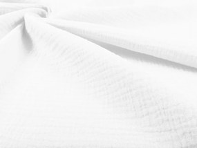 Biante Mušelínové ložní povlečení Nature MSN-010 Bílé Jednolůžko 140x200 a 70x90 cm