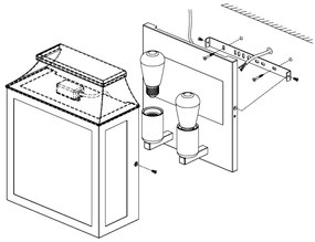 Eglo 97294 - Venkovní nástěnné svítidlo SONCINO 2xE27/60W/230V IP44
