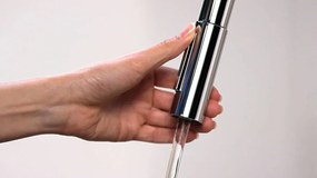 Hansgrohe Focus M41, páková dřezová baterie 240, s vytahovací sprškou, chromová, 31815000